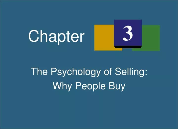PPT - The Psychology of Selling: Why People Buy PowerPoint Presentation ...