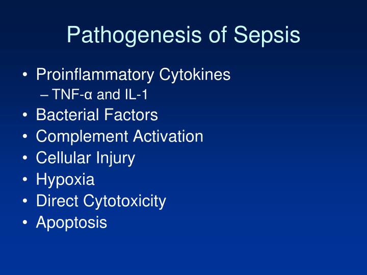 PPT - Sepsis: Etiology, pathophysiology and survival PowerPoint ...