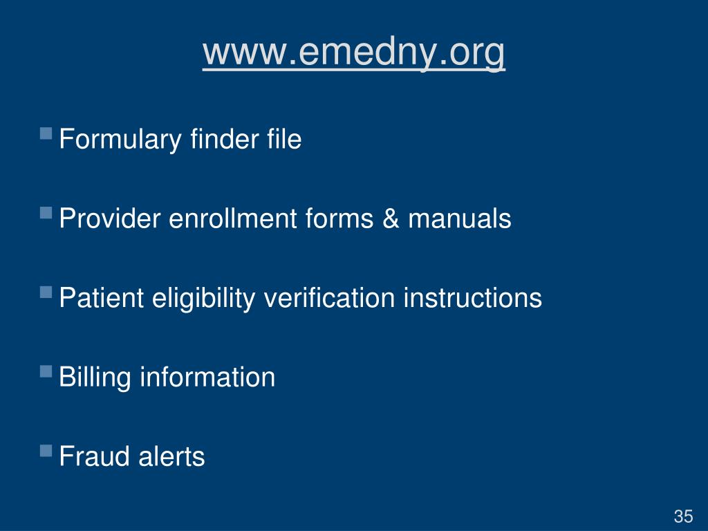 PPT - New York State Medicaid Fee-for-Service (FFS) Pharmacy Prior ...