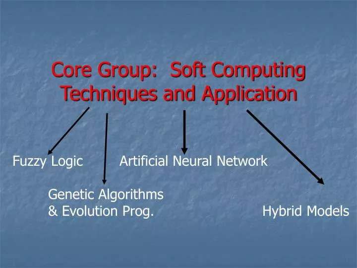 PPT - Core Group: Soft Computing Techniques and Application PowerPoint ...