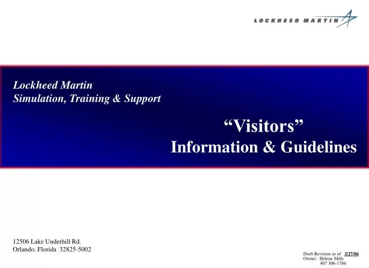PPT - Lockheed Martin Simulation, Training & Support PowerPoint ...