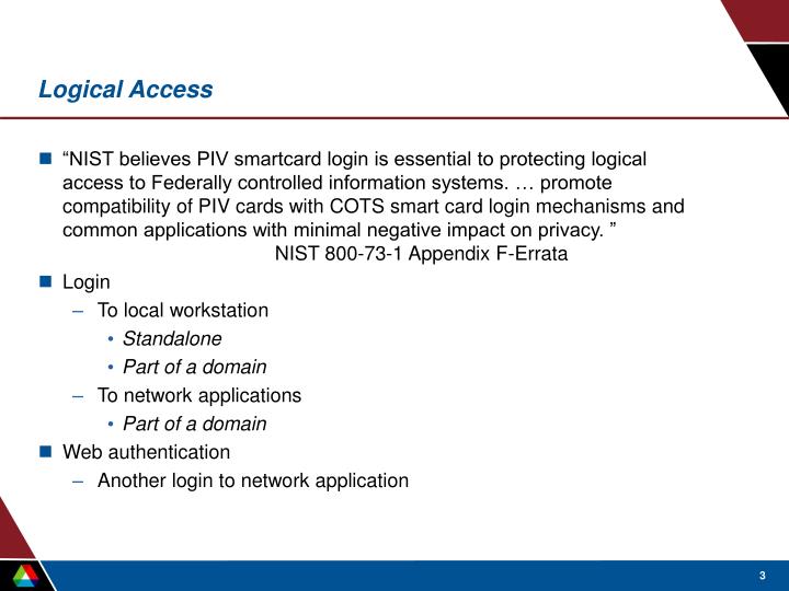 PPT - Using PIV Smart Cards on Linux for Authentication to Windows ...