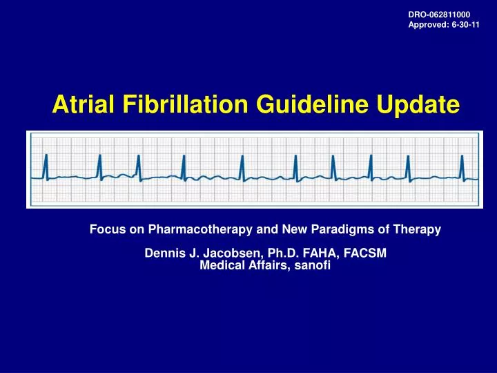 PPT - Atrial Fibrillation Guideline Update PowerPoint Presentation ...