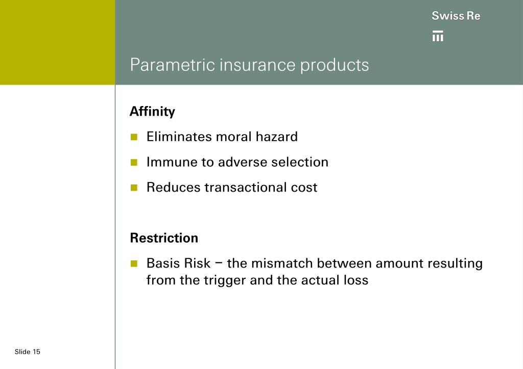 PPT - Insurance options in facilitating risk management in agriculture ...