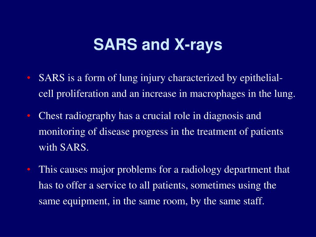 PPT - SARS infection control guidelines for Radiology Department : An ...