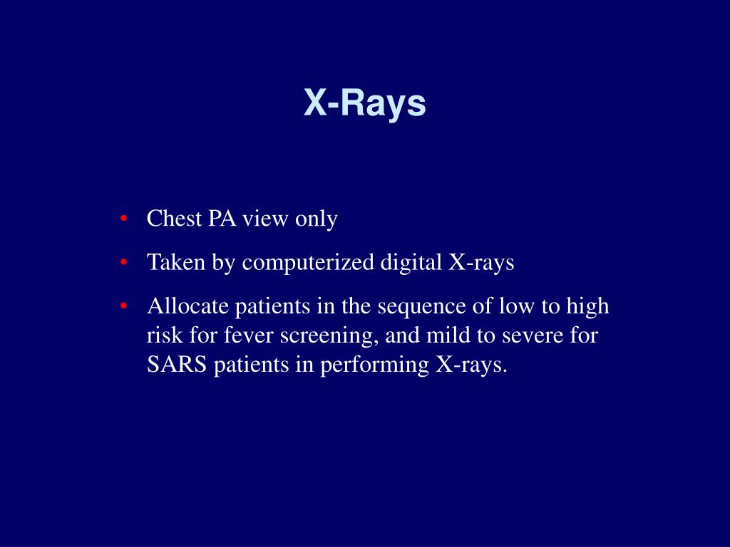 PPT - SARS infection control guidelines for Radiology Department : An ...