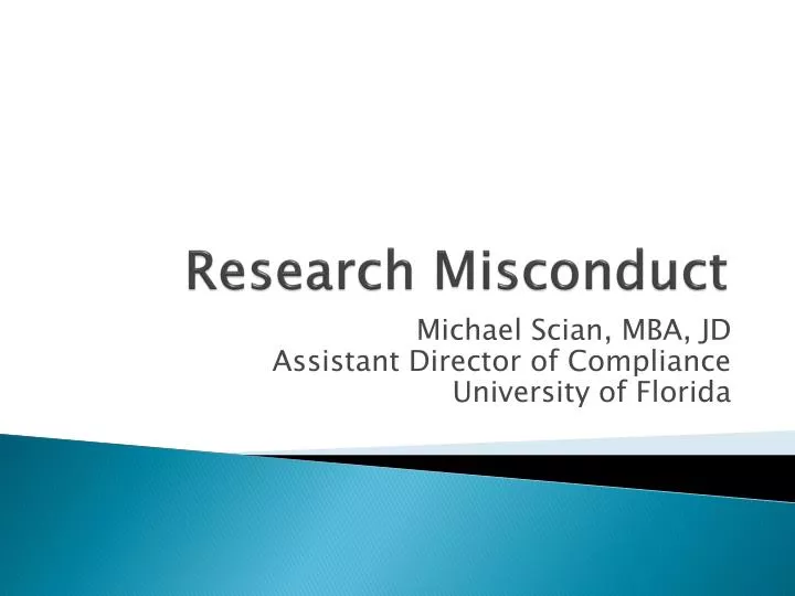 PPT - Research Misconduct PowerPoint Presentation, free download - ID ...