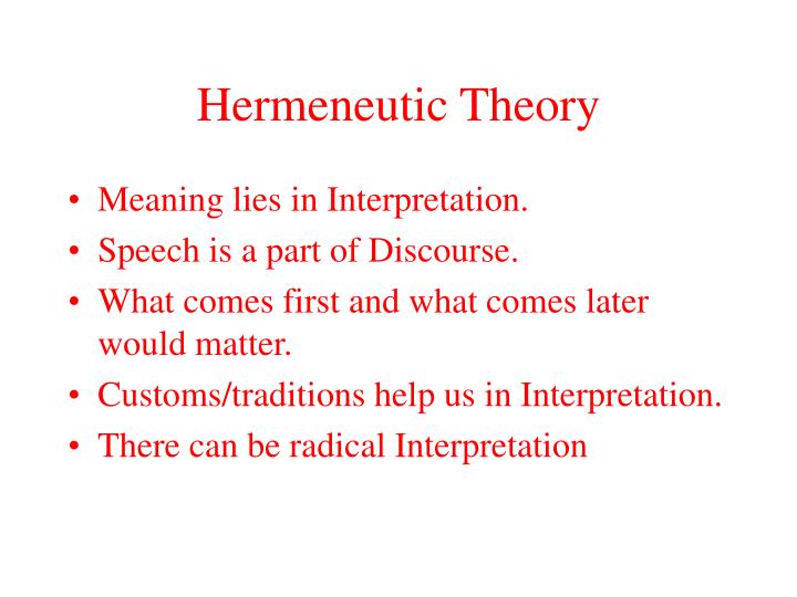 PPT - Theories of Meaning PowerPoint Presentation - ID:327353