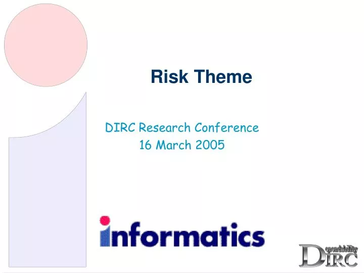 PPT - Risk Theme PowerPoint Presentation, free download - ID:327645