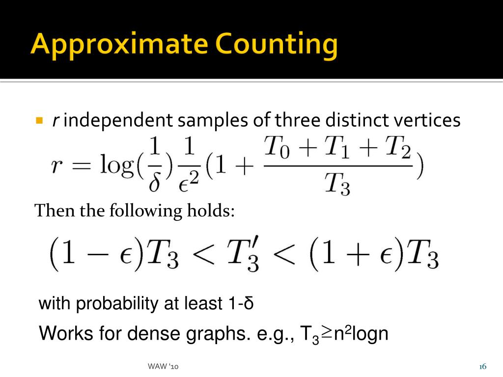 Ppt Efficient Triangle Counting In Large Graphs Via Degree Based Partitioning Powerpoint