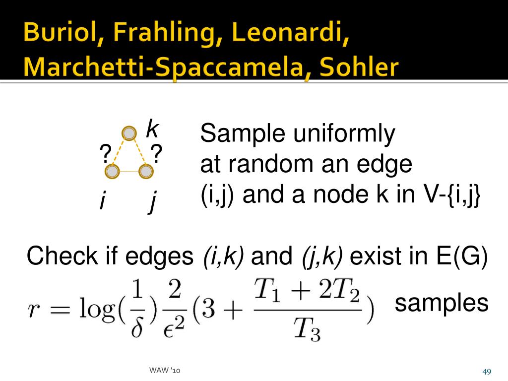 Ppt Efficient Triangle Counting In Large Graphs Via Degree Based Partitioning Powerpoint