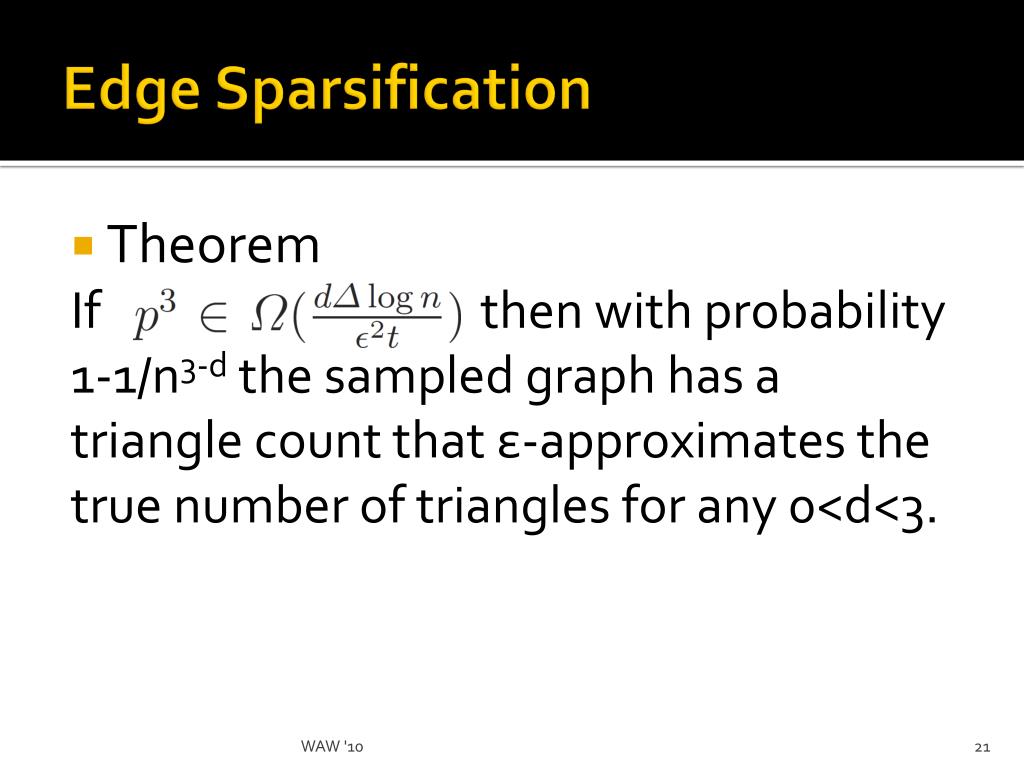 Ppt Efficient Triangle Counting In Large Graphs Via Degree Based Partitioning Powerpoint