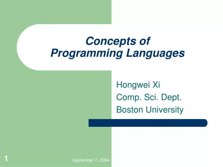 PPT - Concepts of Programming Languages PowerPoint Presentation, free ...