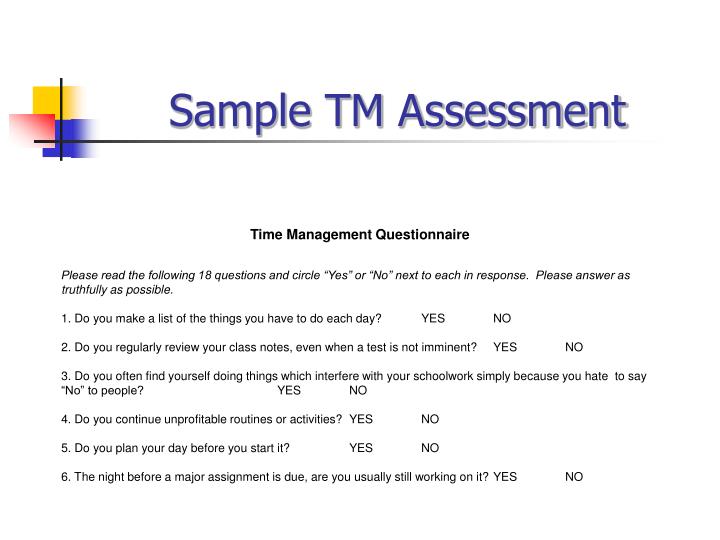PPT - Time Management Skills of College Students: How Time Constraint ...