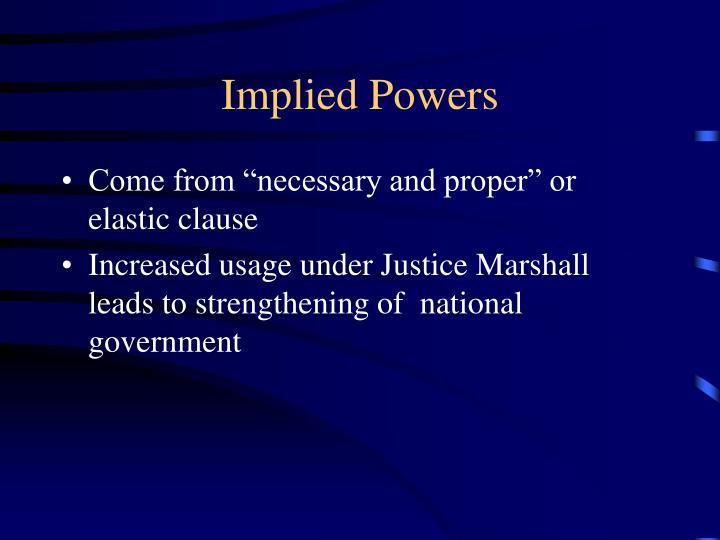 Explaining The Meaning Of The Enumerated Powers With Examples