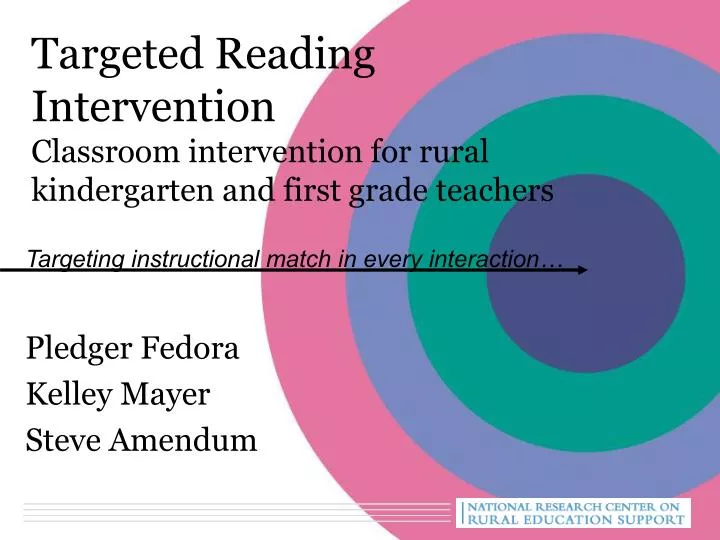 PPT - Targeted Reading Intervention Classroom intervention for rural ...