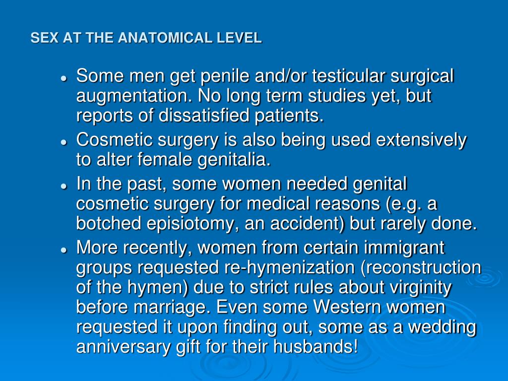 Ppt Sex At The Anatomical Level Powerpoint Presentation Free