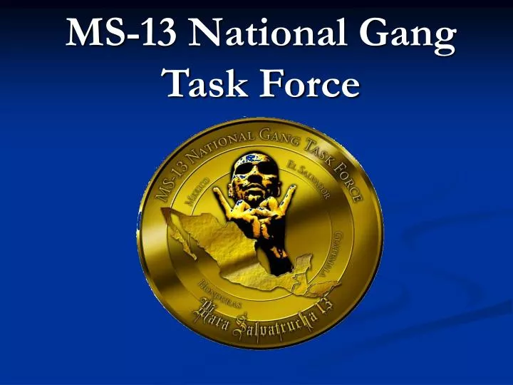 PPT - MS-13 National Gang Task Force PowerPoint Presentation, free ...