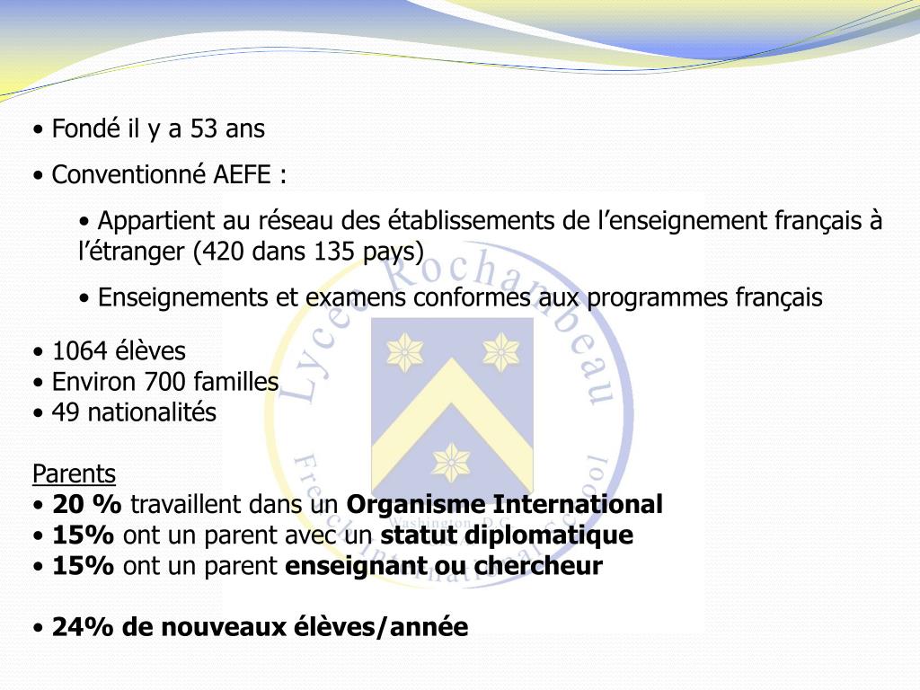 PPT - Lycée Rochambeau French International School PowerPoint ...