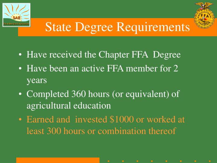 PPT - FFA Proficiency Awards & Degrees PowerPoint Presentation - ID:330937