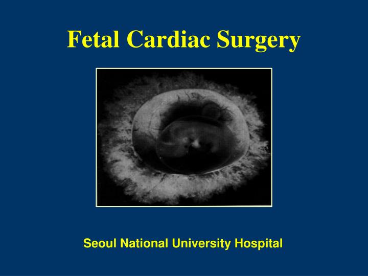 PPT - Fetal Circulation & Fetal Surgery PowerPoint Presentation - ID:331041