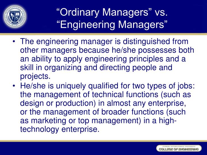 PPT - Chapter 1 Engineering and Management PowerPoint Presentation - ID ...