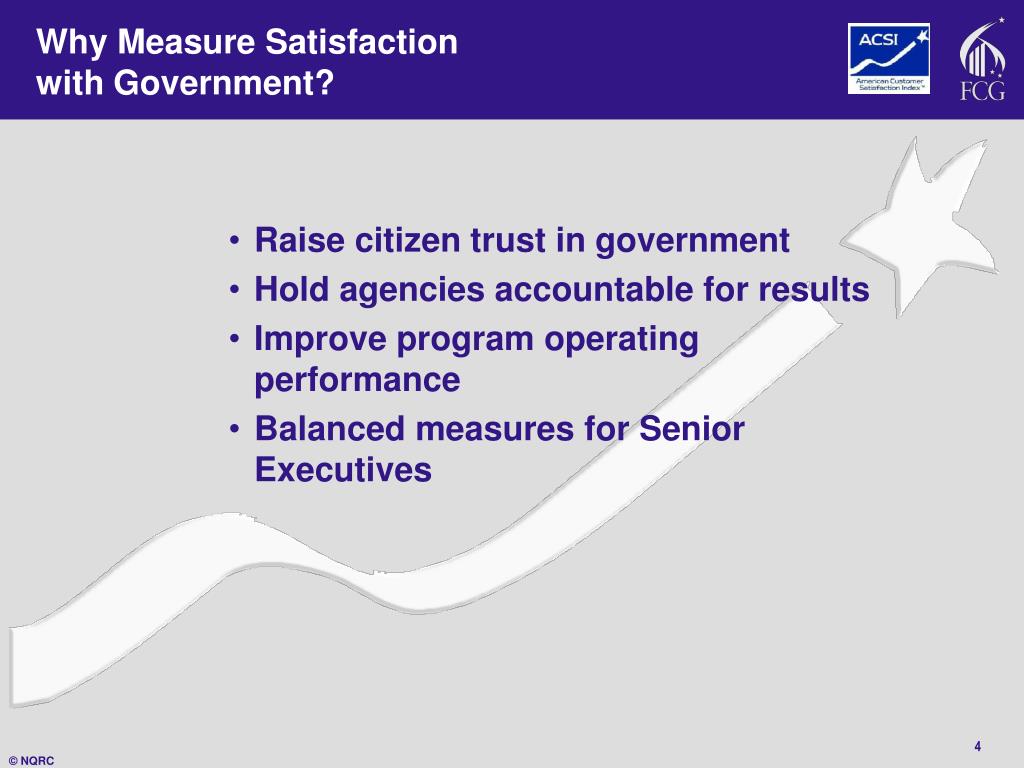 PPT - Trends In Customer Satisfaction with the U.S. Federal Government ...