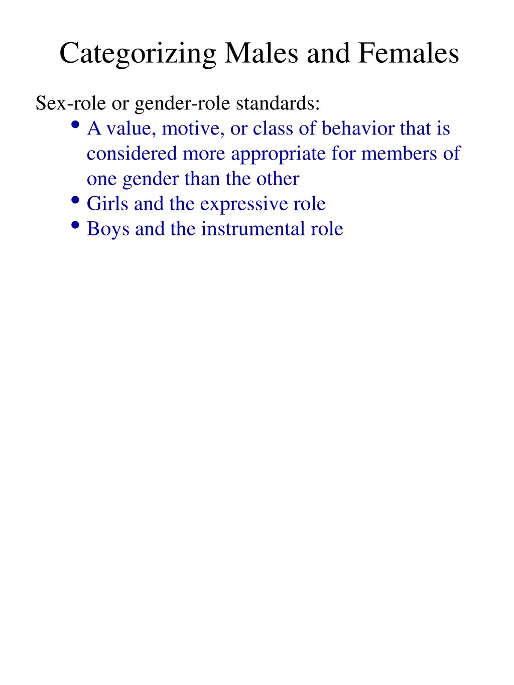 Ppt Gender Role Development Powerpoint Presentation Free Download