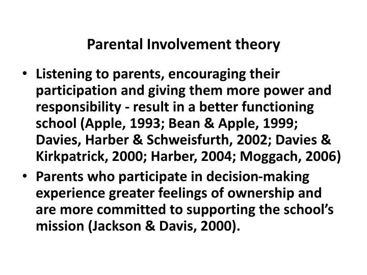PPT - Parental involvement and effective functioning of democratic ...