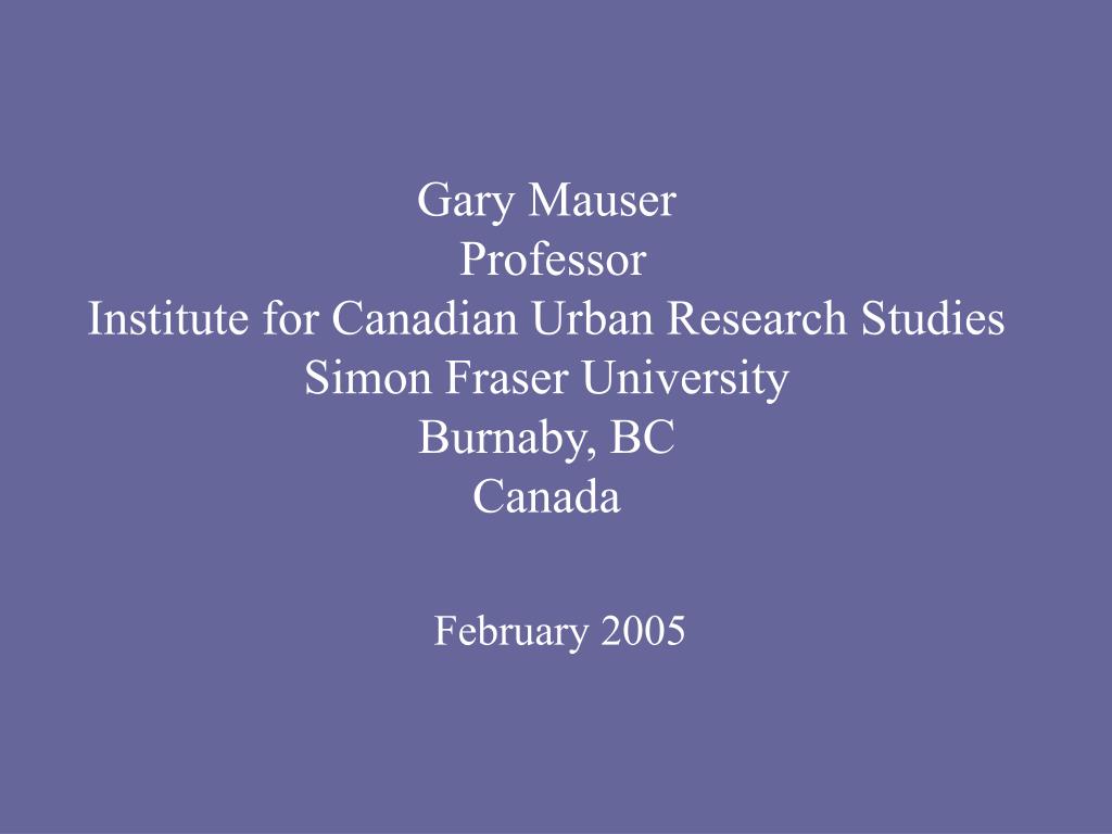 PPT - The 1995 Canadian Firearms Legislation - Ten Years Later Gary ...