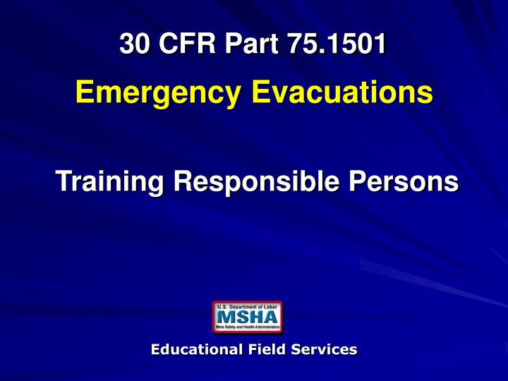 PPT - 30 CFR Part 75.1501 PowerPoint Presentation, free download - ID ...