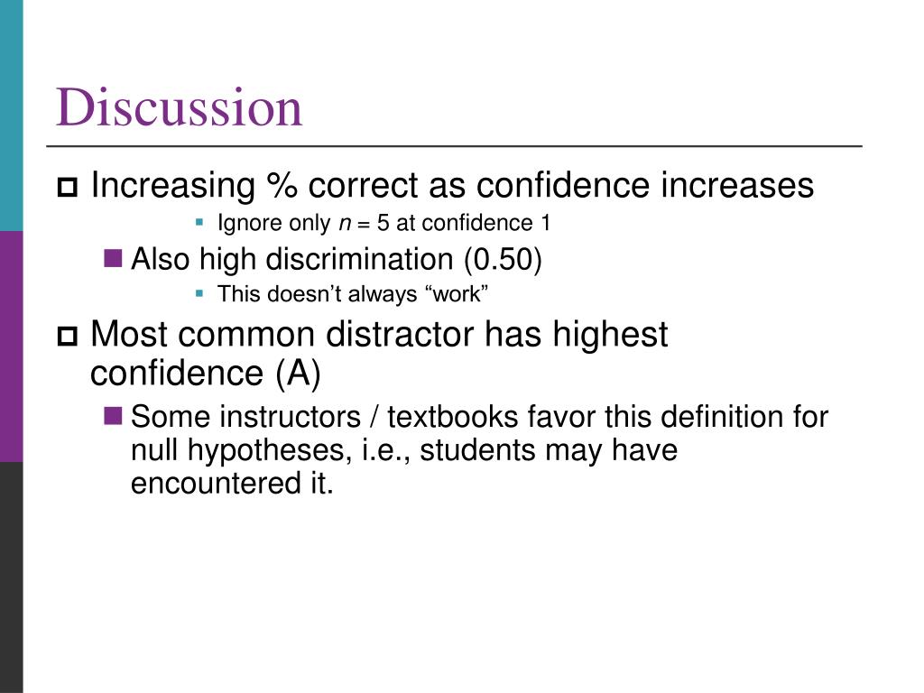 PPT - Misconception or Misunderstanding? Assessing Student Confidence ... PPT - Misconception or Misunderstanding? Assessing Student Confidence ...
