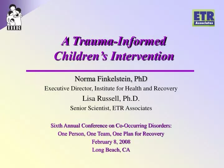 PPT - A Trauma-Informed Children’s Intervention PowerPoint Presentation ...