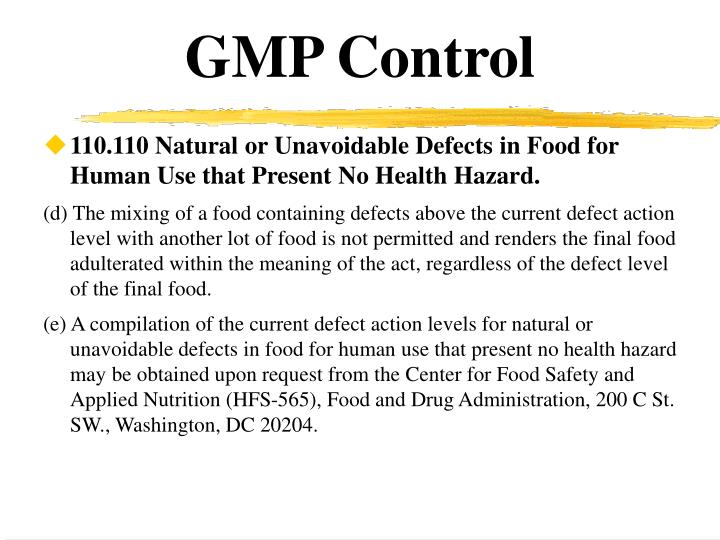 PPT - GMP Control PowerPoint Presentation - ID:332866