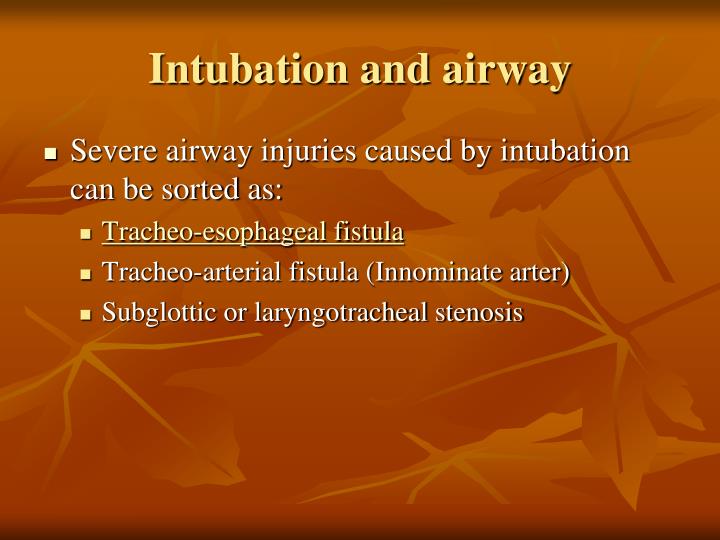 PPT - Post-intubation tracheal stenosis and surgery PowerPoint ...