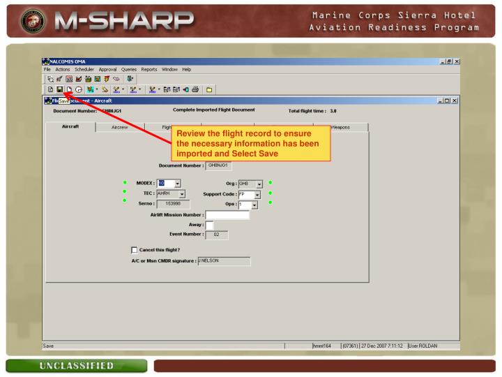 PPT - M-SHARP to OOMA NALCOMIS Transfer Procedures PowerPoint ...