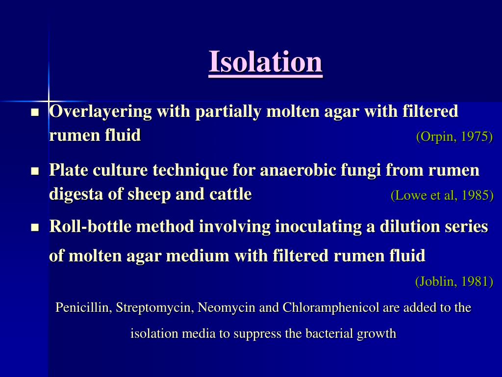 PPT - Ruminal anaerobic fungi: The potential plant-fiber degraders in ...