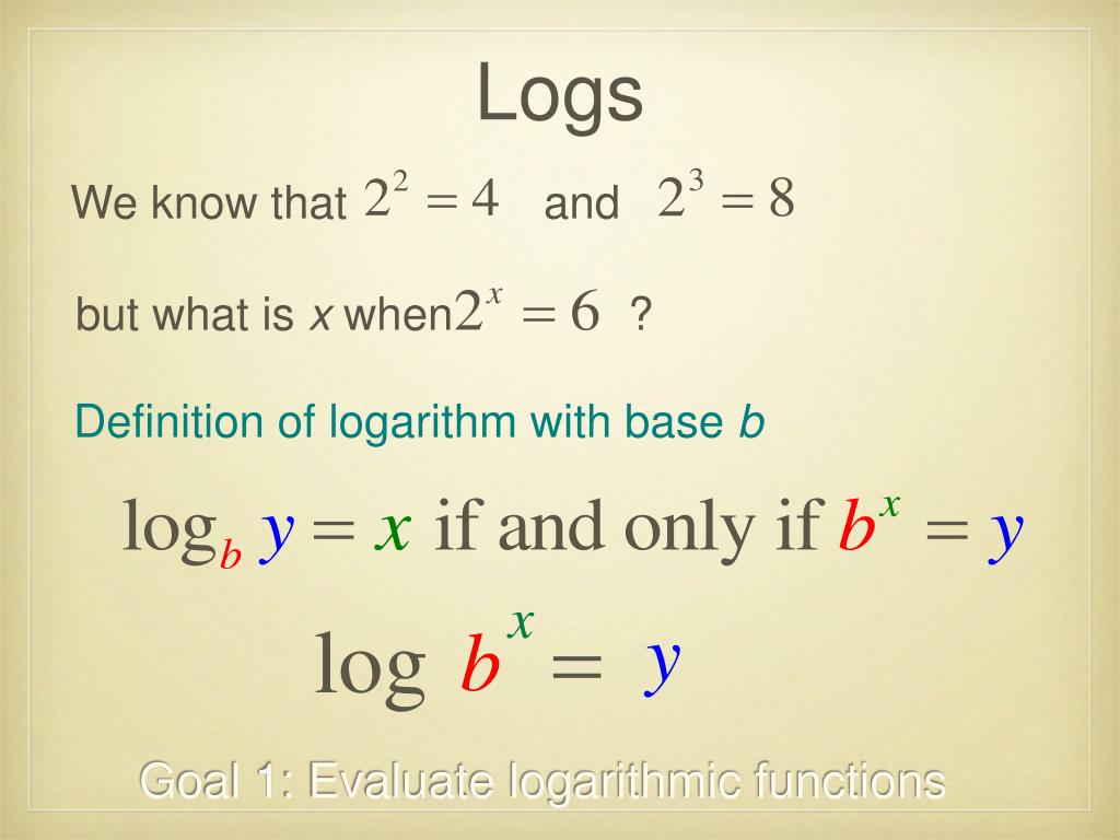 PPT - 8.4 Logarithmic Functions PowerPoint Presentation, free download ... PPT - 8.4 Logarithmic Functions PowerPoint Presentation, free download ...