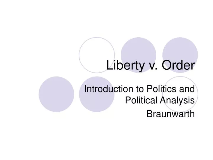 PPT - Liberty v. Order PowerPoint Presentation, free download - ID:335259