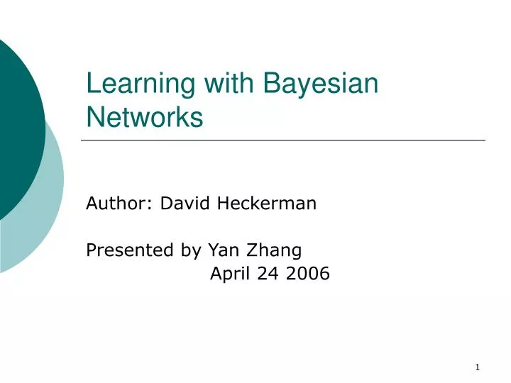 Ppt Learning With Bayesian Networks Powerpoint Presentation Free