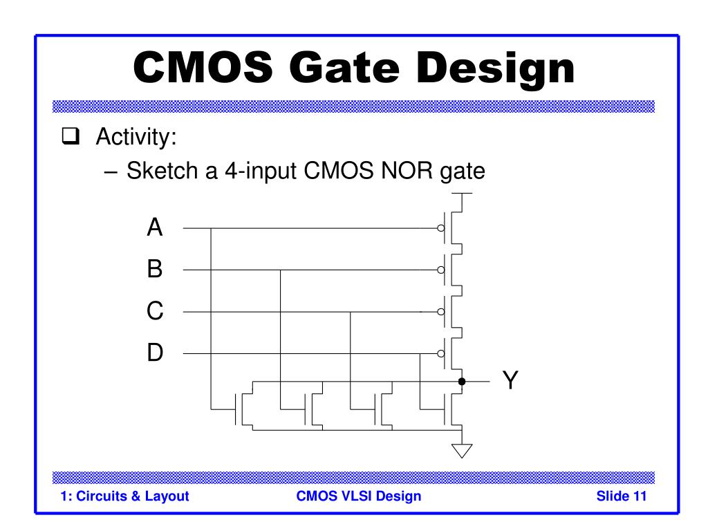 PPT - Introduction to CMOS VLSI Design Lecture 1: Circuits & Layout ... PPT - Introduction to CMOS VLSI Design Lecture 1: Circuits & Layout ...