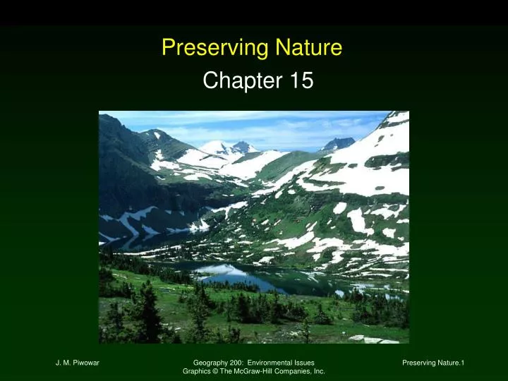 PPT - Preserving Nature PowerPoint Presentation, free download - ID:33611