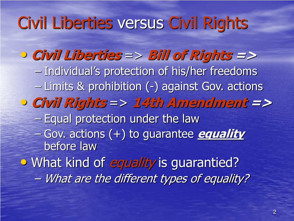 Ppt Chapter 5 Civil Rights Learning Objectives Powerpoint