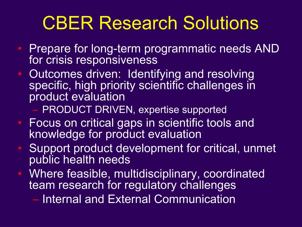 PPT - CBER Research: OCTGT Office Site Visit PowerPoint Presentation ...