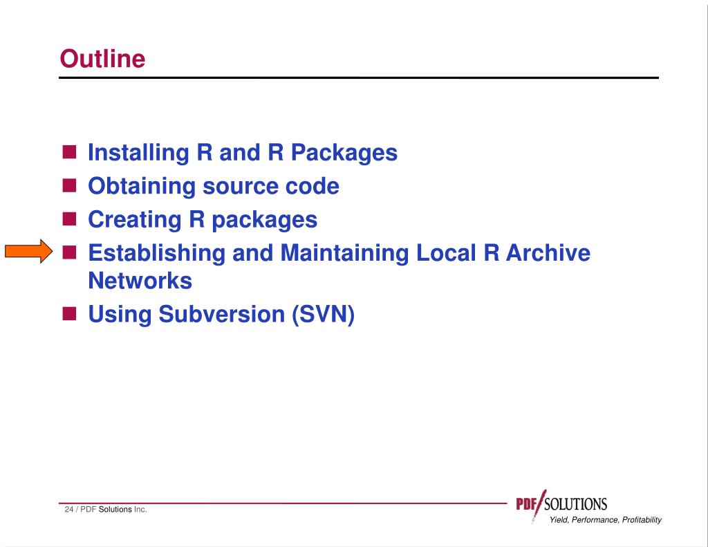 Ppt Creating R Packages Using Cran R Forge And Local R Archive Networks And Subversion Svn