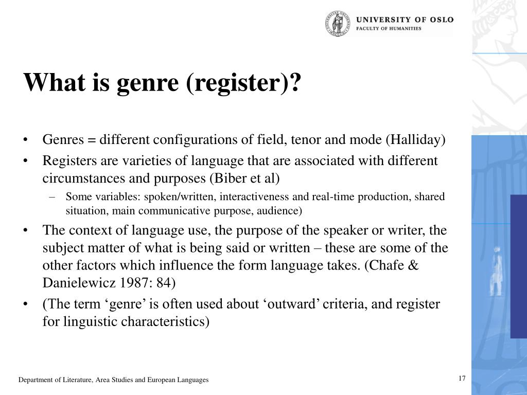 PPT - Style and genre in the English language syllabus PowerPoint ...