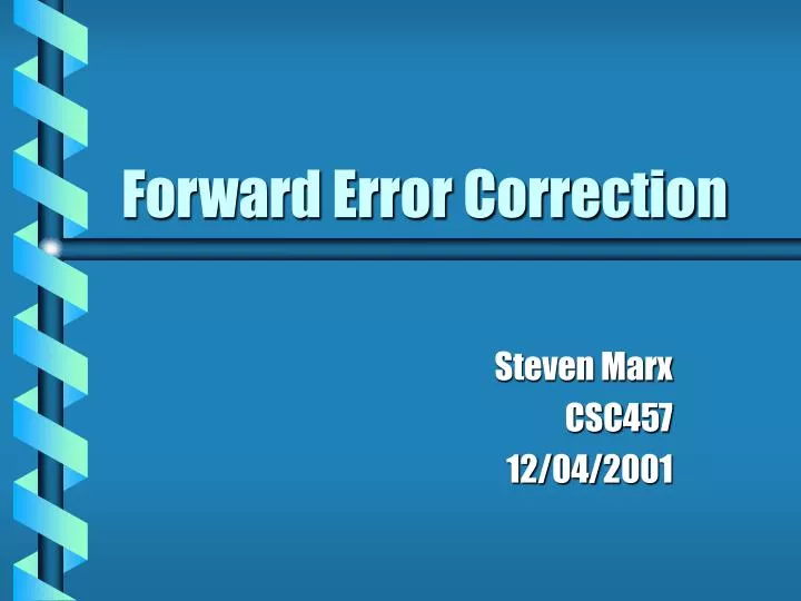 Ppt Forward Error Correction Powerpoint Presentation Free Download Id 339198