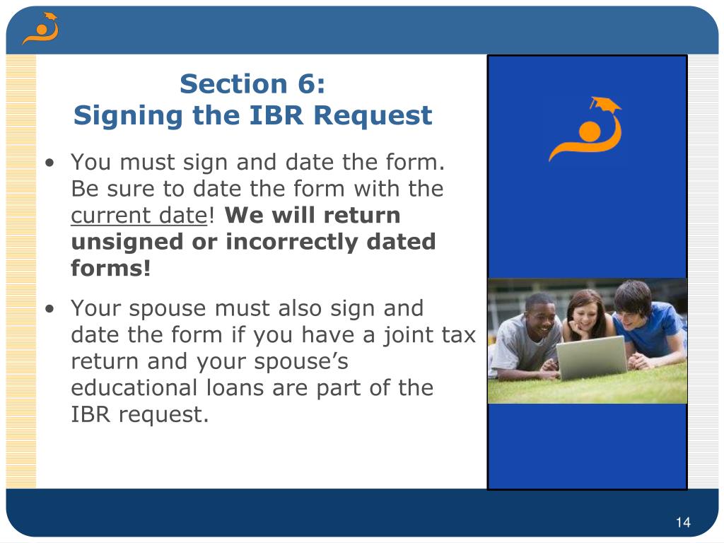 PPT - Income-Based Repayment (IBR) Plan Application Guide PowerPoint ...