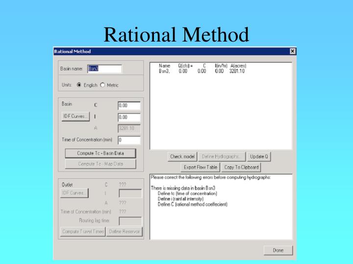 PPT - Time of Concentration and Lag Time in WMS PowerPoint Presentation ...