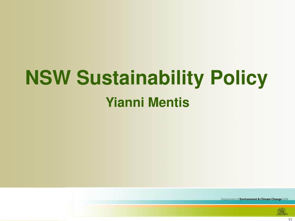 PPT - NSW Government Sustainability Policy Waste Reduction & Purchasing ...